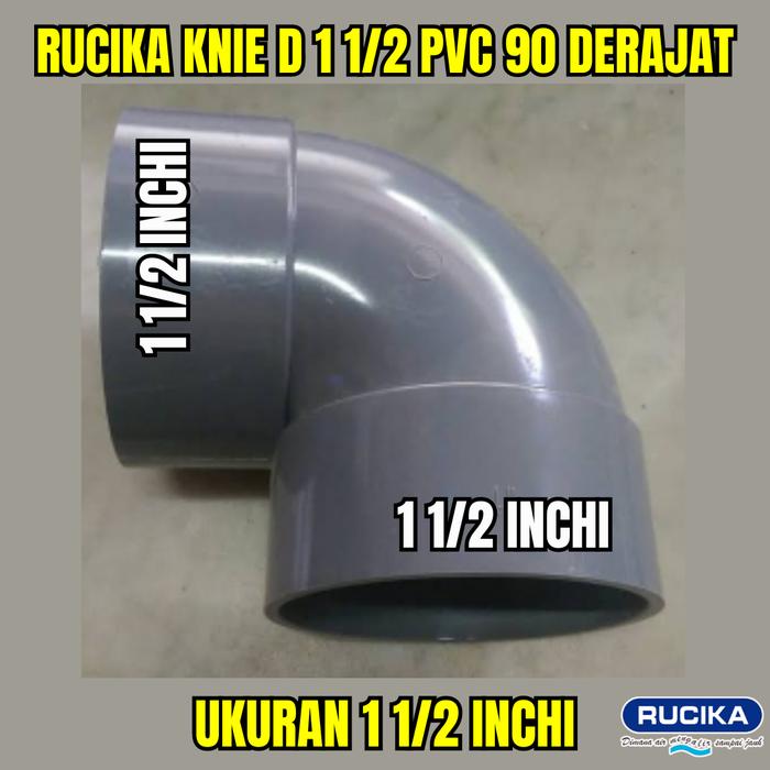 Jual Fitting Penyambung Keni Bengkok Pipa Knie D Ukuran 1 1/2 Inchi PVC ...