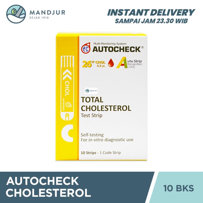 Jual Strip Autocheck Cholesterol Isi 10 Strip - Alat Strip Tes ...