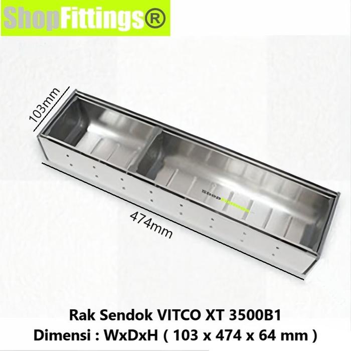 Jual Vitco Rak Sendok Tempat Penyimpan Alat Makan Stainless Steel ...