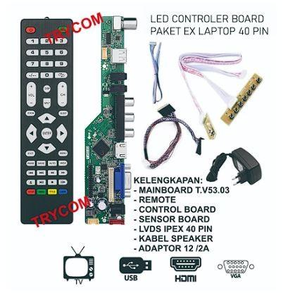 Jual MAINBOARD TV DIGITAL ANALOG MONITOR MESIN TV UNIVERSAL 40 PIN - C ...