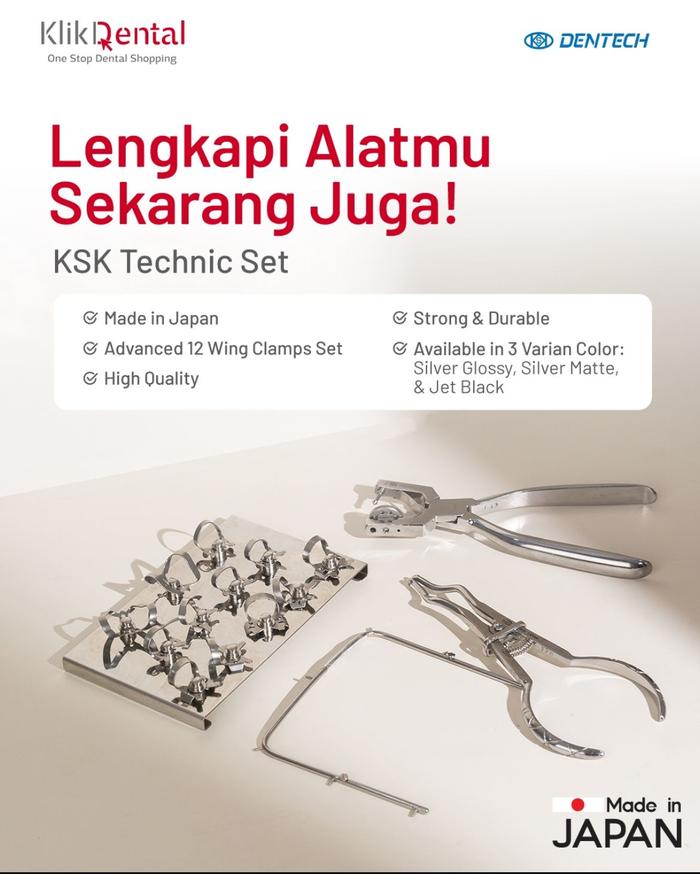 Jual KLIK DENTAL KSK Dentech Clamp Jet Black - Technic Set - Jakarta Utara - Klik Dental ...