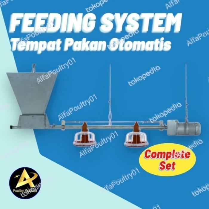 Jual FEEDING SYSTEM OTOMATIC/TEMPAT PAKAN AYAM OTOMATIS ALAT TERNAK AYAM. - 100m/Line - Kab ...