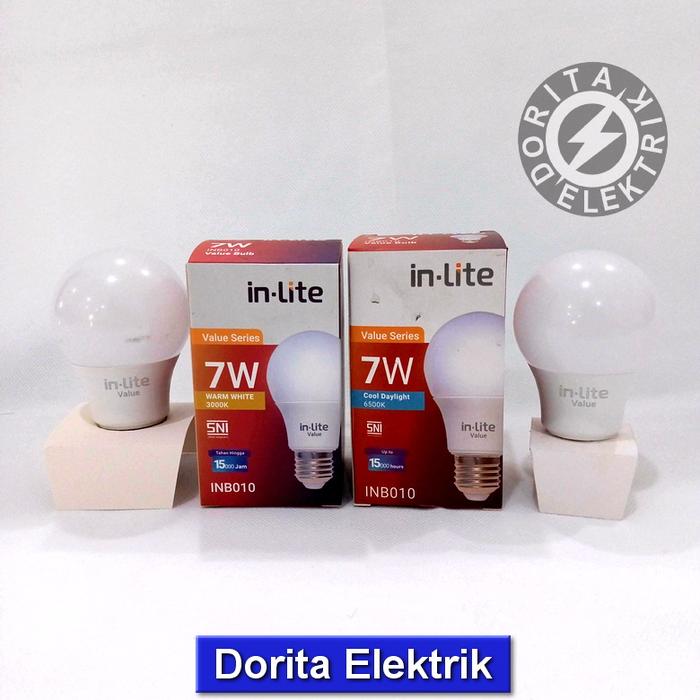 Jual In-Lite inlite Lampu Bohlam LED Value INB010 3w 5w 7w 9w 11w 15w ...