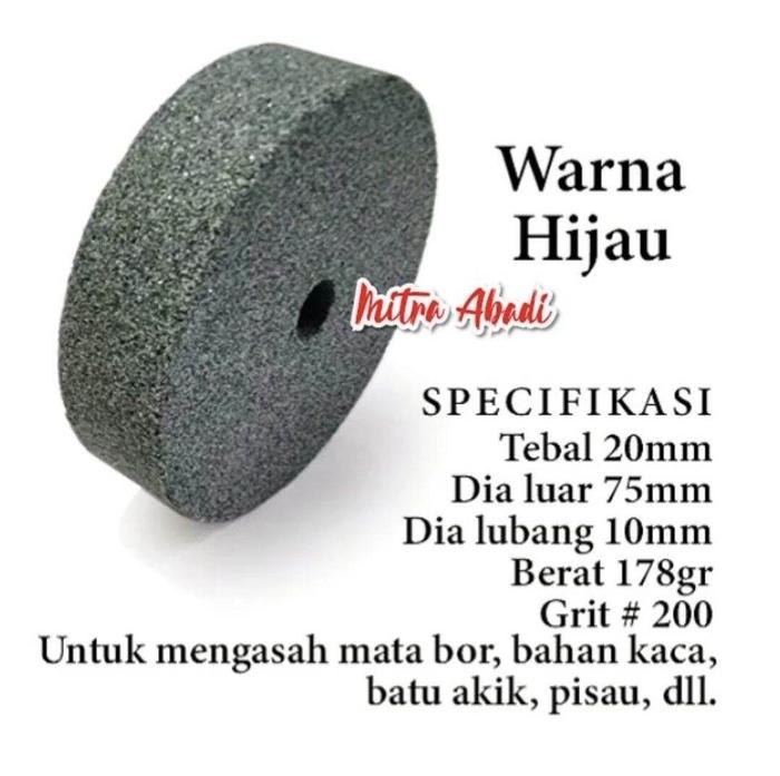 Jual Batu Asah Gerinda - Carbide Angle Grinder Wheel 3 INCH - Hijau ...