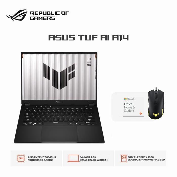 Promo ASUS TUF A14 FA401UU-R745G6G-OM RYZEN 7 8845HS 16GB 512GB RTX4050 ...