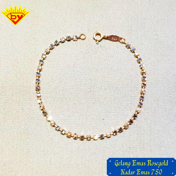 Jual Gelang Rantai Emas Putih 586 Kadar Emas 750 - Jakarta Pusat - TOKO ...