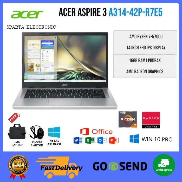 Jual LAPTOP BARU ! ACER ASPIRE 3 A314 42P R7E5 Amd Ryzen 7-5700U 16GB ...