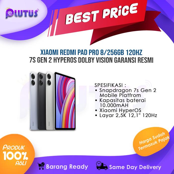 Jual Xiaomi Redmi Pad Pro 8/256GB 120Hz 7s Gen 2 HyperOS Dolby Vision ...
