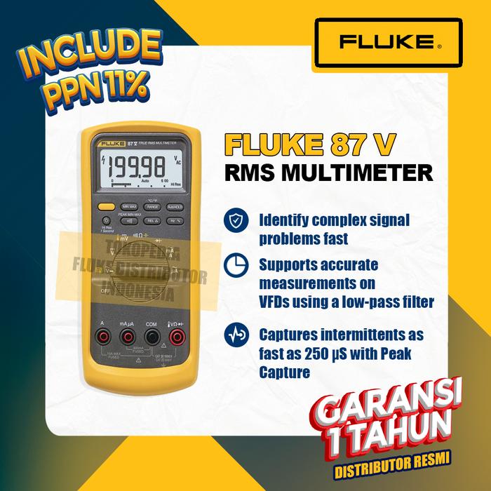 Jual FLUKE 87-V INDUSTRIAL TRMS Multimeter - Jakarta Barat ...