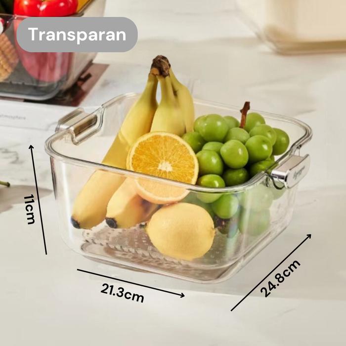 Promo 【HIROYA】ICHI Baskom Cuci Buah Peniris Pintar Tempat Cuci Sayur ...