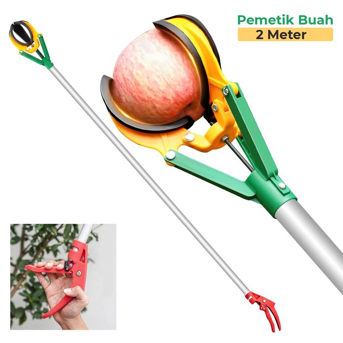 Jual Alat Pemetik Petik Buah Pohon Tinggi 2 Meter Alat Tongkat Petik ...
