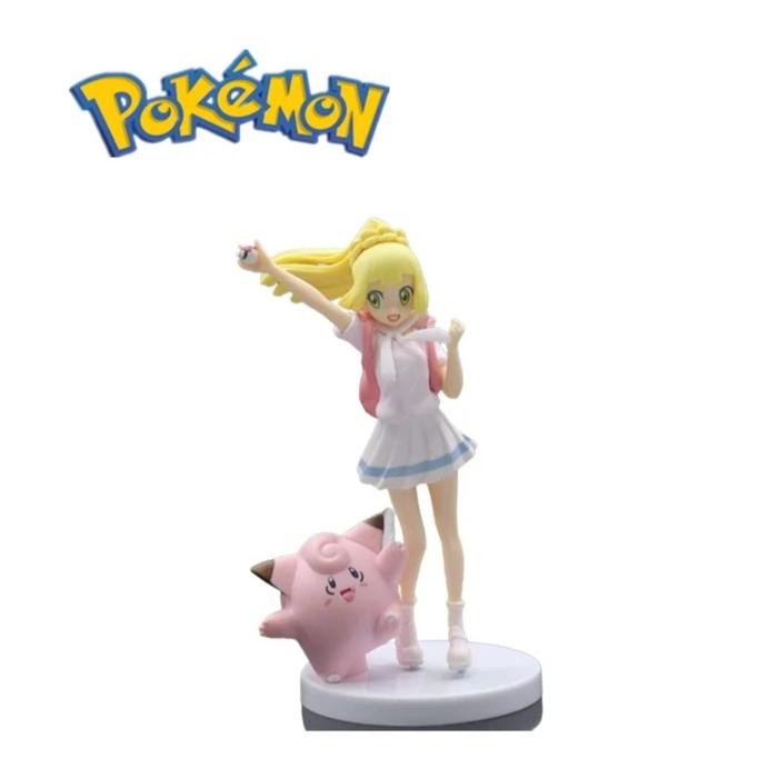 Jual figure pokemon lillie and pippi anime girl pokemon pikachu ...