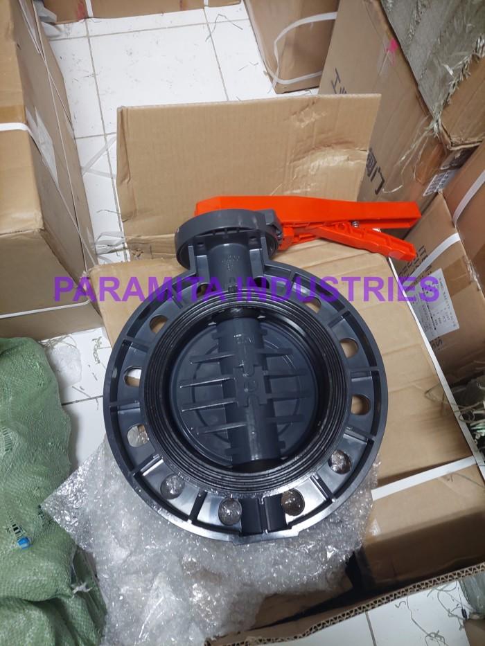 Jual Butterfly Valve Pvc Lever handle ukuran 8" inch DN-200 / Butterfly ...
