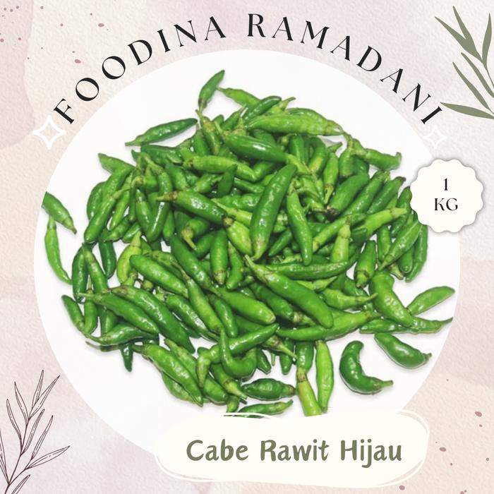 Jual CABE RAWIT Hijau - Green Chilli Fresh [ Berat 1.000gr ] Harga Per ...