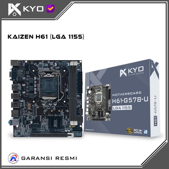 Jual Motherboard KYO KAIZEN H61 LGA1155 DDR3 H61 Mainboard Mobo H61 ...