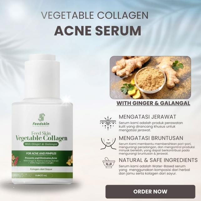 Promo FEED SKIN Serum Mask Vegetable Collagen With Ginger & Galangal ...