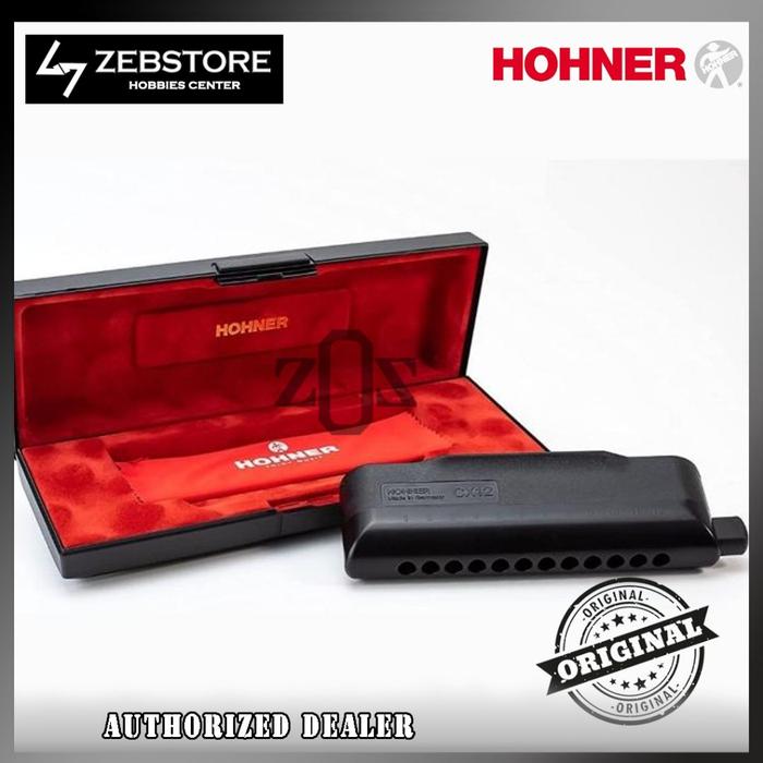 Jual Harmonica Chromatic Hohner CX12 Schwarz 7545 12 Holes Black - Kota ...