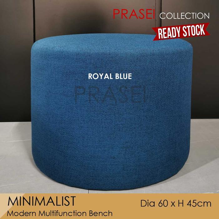Jual MINIMALIST 60 - Modern Fabric Stool Pouffe Puff Kursi Bulat Kain ...