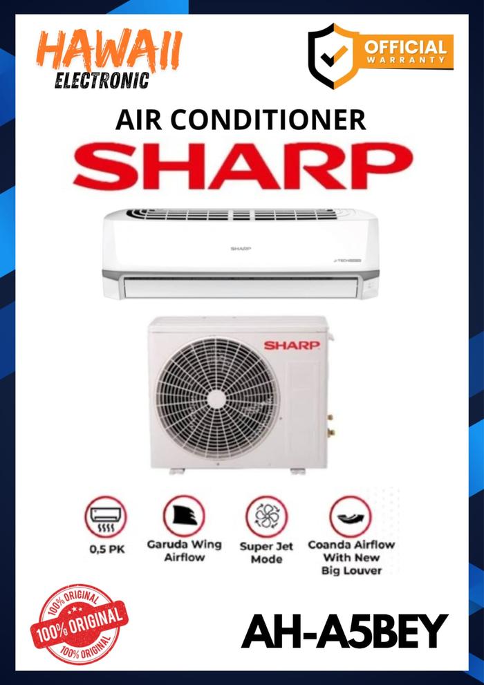Jual Sharp AC 0,5PK AH-A5BEY SHARP Air Conditioner / Garuda Series ...