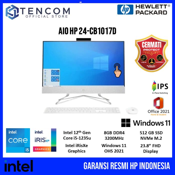 Promo All In One PC HP 24 CB1017D Touch Core i5 1235 8GB 512GB ssd ...