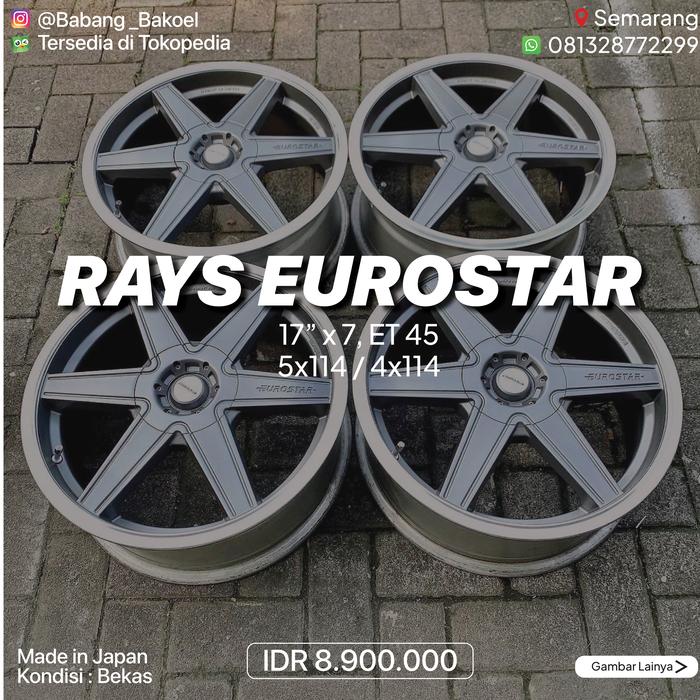 Jual Rays Eurostar S-06 Ring 17 5x114 4x114 Velg Ori Original Japan ...