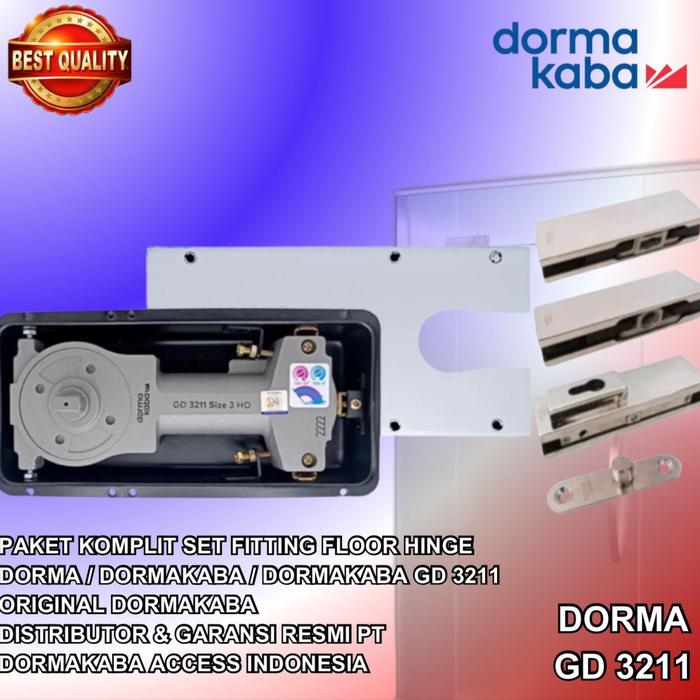 Promo Paket Patch Fitting + Floor Hinge Dorma/Dorma Kaba GD 3211 ...