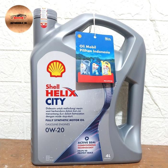 Jual Oli shell helix city sae 0w-20 API SP Fully synthetic galon 4L-100 ...