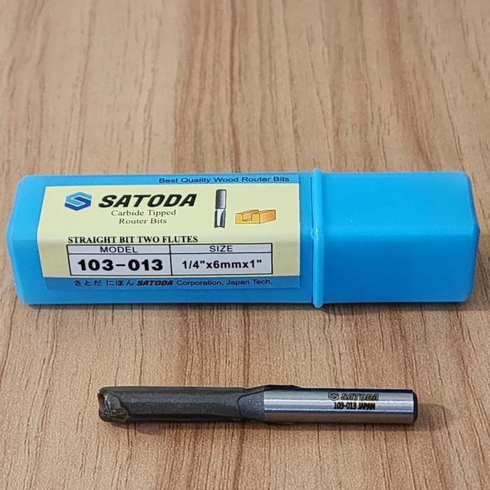 Jual SATODA 103-013 Mata Router / Profil Lurus / Straight Bit 6mm 6 mm ...