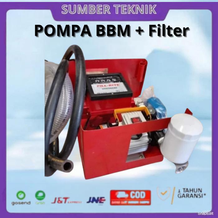 Jual Flow meter Solar Set FILL-RITE Pompa BBM Solar/Oli 60 LPM 220V ...