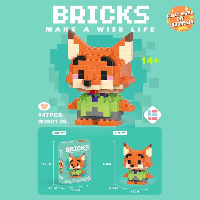 Promo DIY Bricks Mini Puzzle Nano Block Toys | Building Blok Model ...