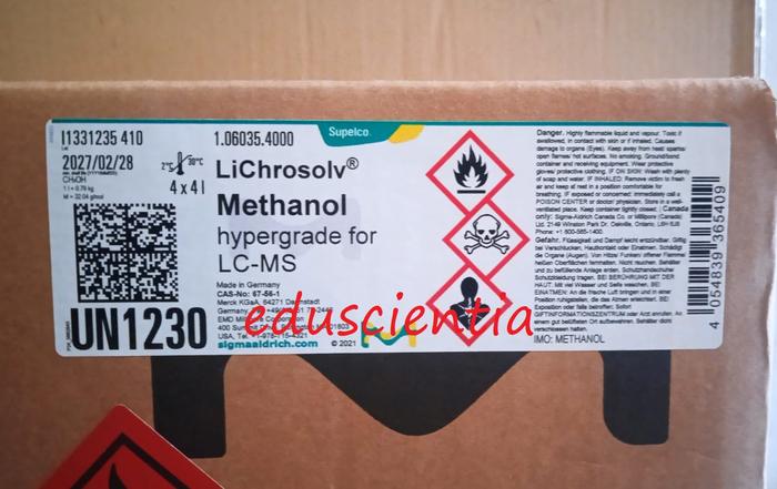Jual Methanol hypergrade for LC-MS, 2,5 Lt, MERCK, 106035/ 1.06035.2500 ...