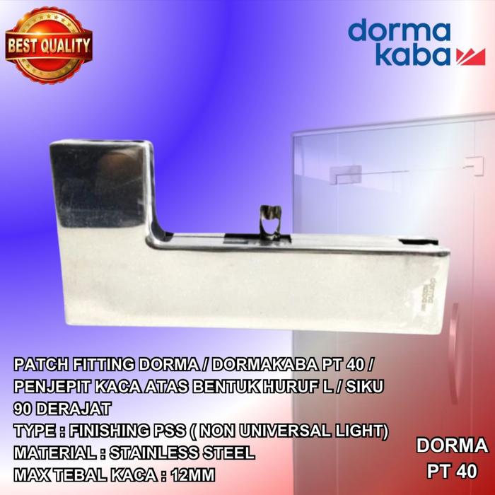 Promo Patch Fitting Dorma Kaba PT40/Dormakaba PT 40 /Penjepit Kaca Atas ...