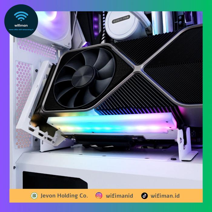 Jual EZDIY ARGB Multi Angle Vertical GPU Mount PCIe Gen 4 VGA RTX Gen4 ...