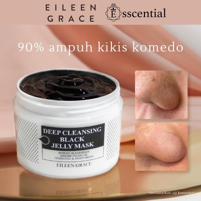 Jual EILEEN GRACE Deep Cleansing Black Jelly Face Mask Masker Pelembab ...