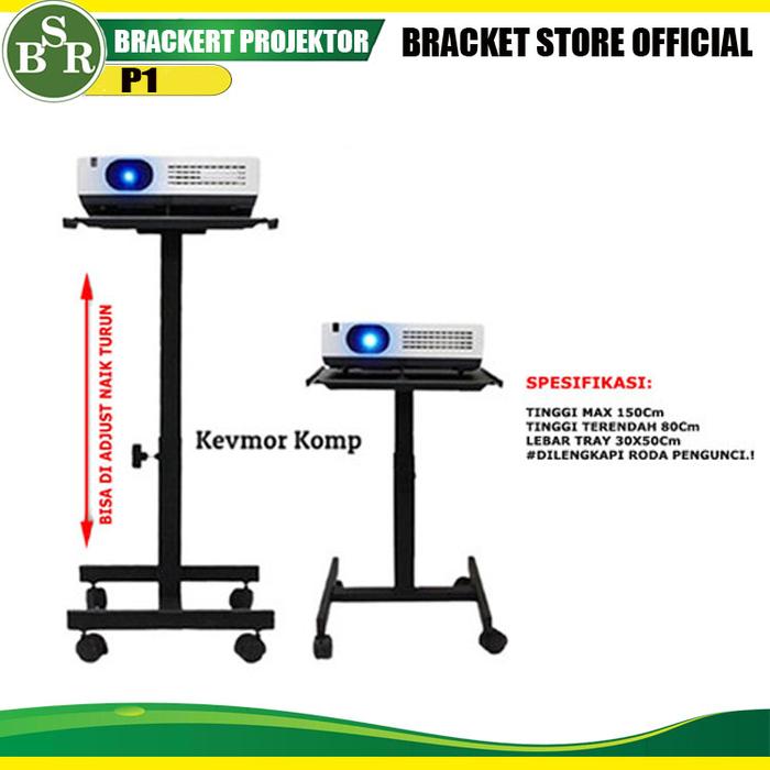 Jual Bracket Standing Tripod Projector Meja Proyektor, Stand Adjustable ...