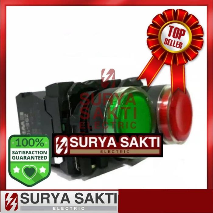 Jual Push Button Lamp LED EWIG 22mm XB5-AW3361 Hijau/AW3462 - Jakarta ...