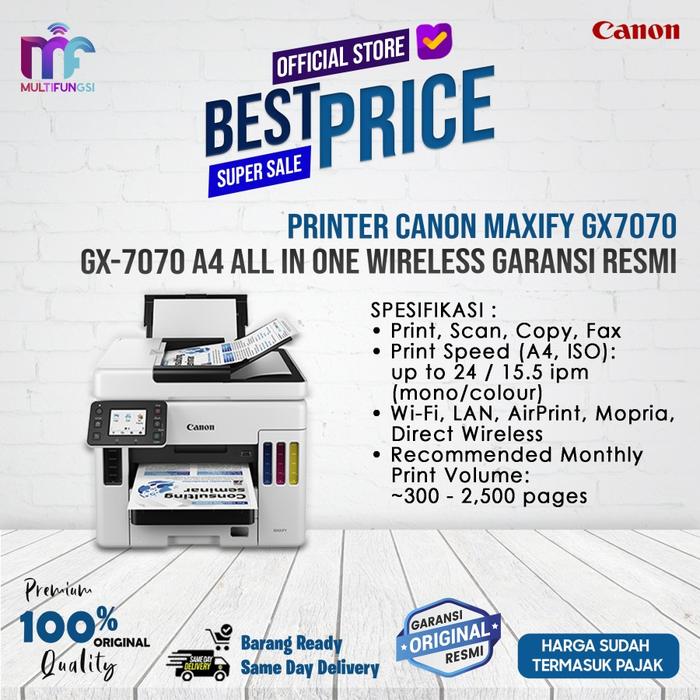 Promo Printer Canon Maxify GX6570/GX6070/GX7070 All In One Garansi Resmi - GX7070 Cicil 0% 3x ...