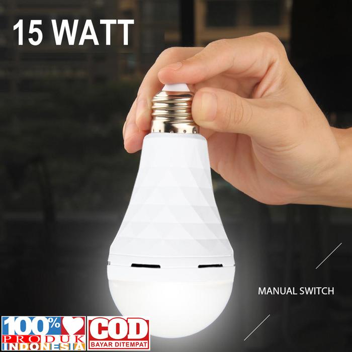 Jual Lampu Bohlam LED AC/DC Emergency Lamp Portable Cahaya Putih - 15 ...