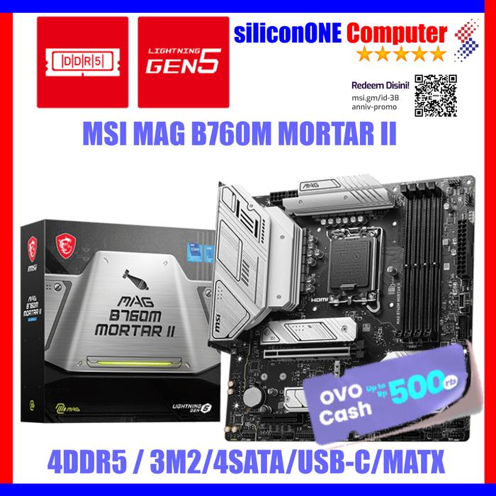 Jual MSI MAG B760M MORTAR II DDR5 - Kota Bandung - silicon ONE Computer ...