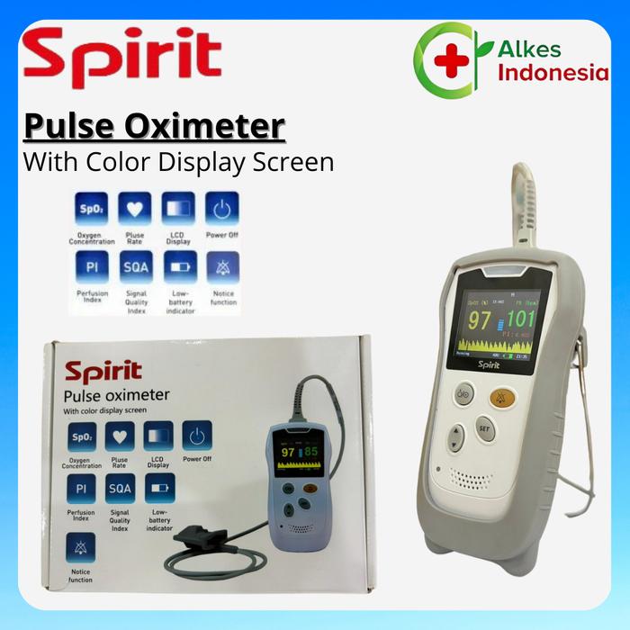 Jual Handheld Pulse Oxymeter SPIRIT HS20A l Alat Ukur Saturasi dan Detak Jantung - Jakarta Utara ...