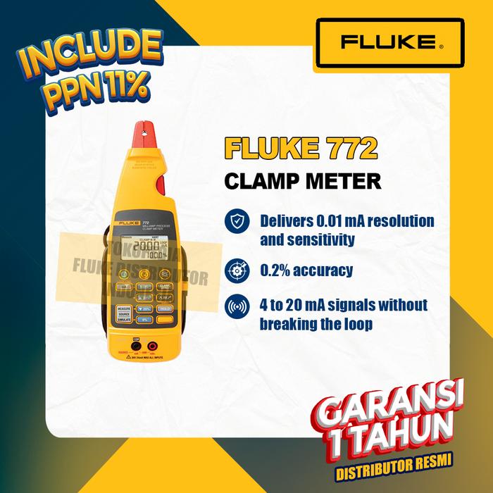 Promo Fluke 772 Milliamp Process Clamp Loop Meter Cicil 0% 3x - Jakarta ...