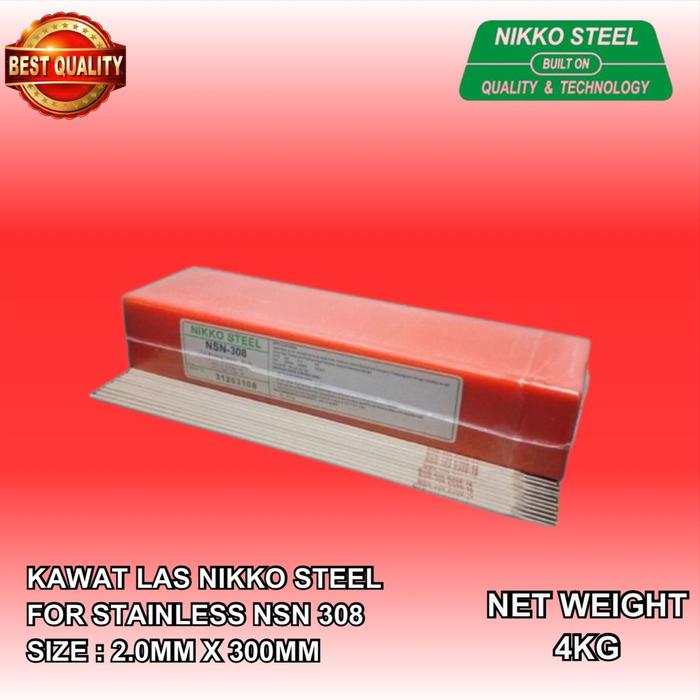 Jual Kawat Las Stainless Steel NIKKO NSN 308 Size 2mm x 300mm-KEMASAN 4KG - Jakarta Timur - TOP ...
