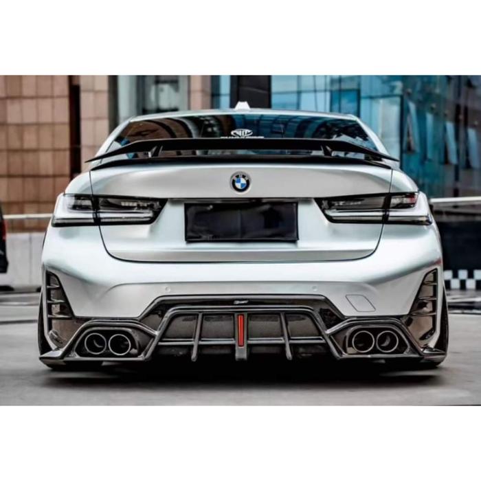 Jual rear diffuser BMW G20 LCI 2023 2024+ CMST Dry Carbon with Led ...