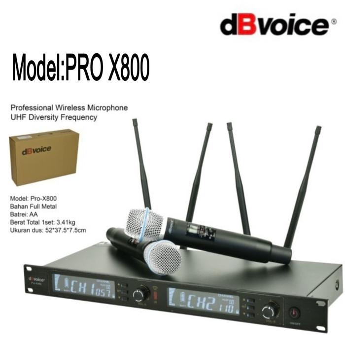 Jual Mic Wireless dB Voice Pro X 800 Original dBvoice Pro X800 - Kota ...