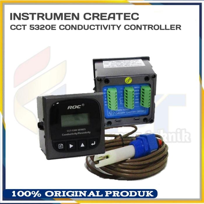Jual alat ukur air CCT 5320E CREATEC Conductivity /Resistivity / TDS Real-time Controller ...
