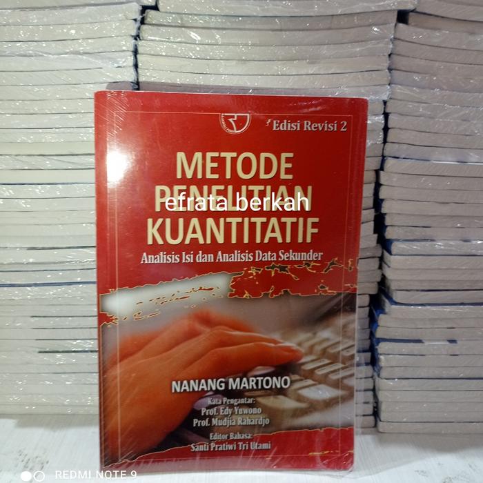 Jual metode penelitian kuantitatif analisis isi dan analisis data nanang martono original ...