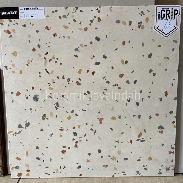 Jual HABITAT NEW YORK 60 x 60 KERAMIK LANTAI TERRAZO TERAZO TERASO ...
