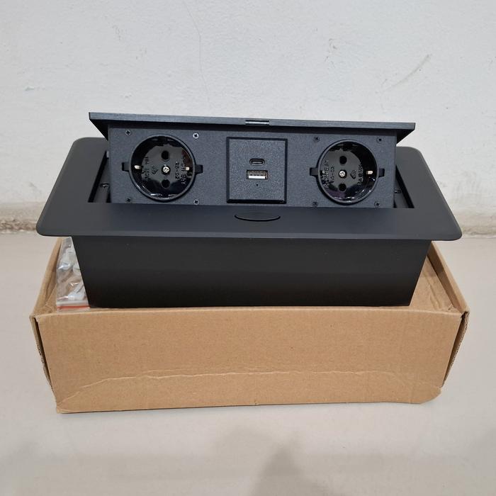 Promo STOP KONTAK MEJA KANTOR COLOKAN TANAM MEJA MEETING STOP KONTAK ...