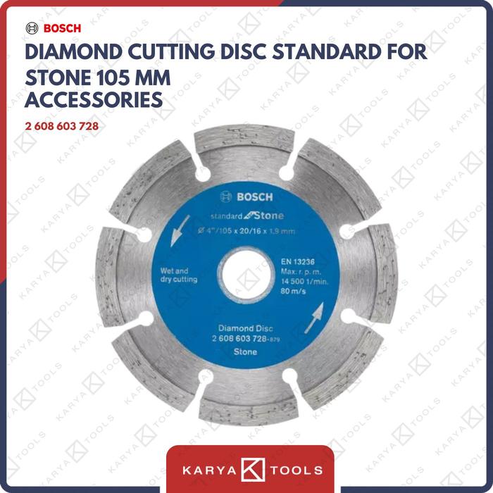 Promo Bosch Diamond Cutting Disc Standard for Stone / Granite 105mm ...
