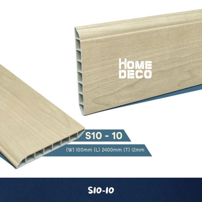 Jual LAIV List Plint Lantai PVC 10cm 8cm Lis Tembok Parkit Plank WPC Skirting List Flooring ...